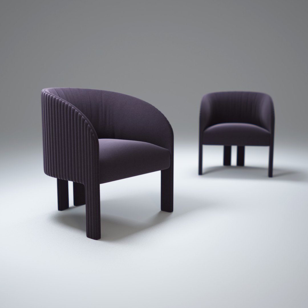 3d Contemporary-bridge-armchair