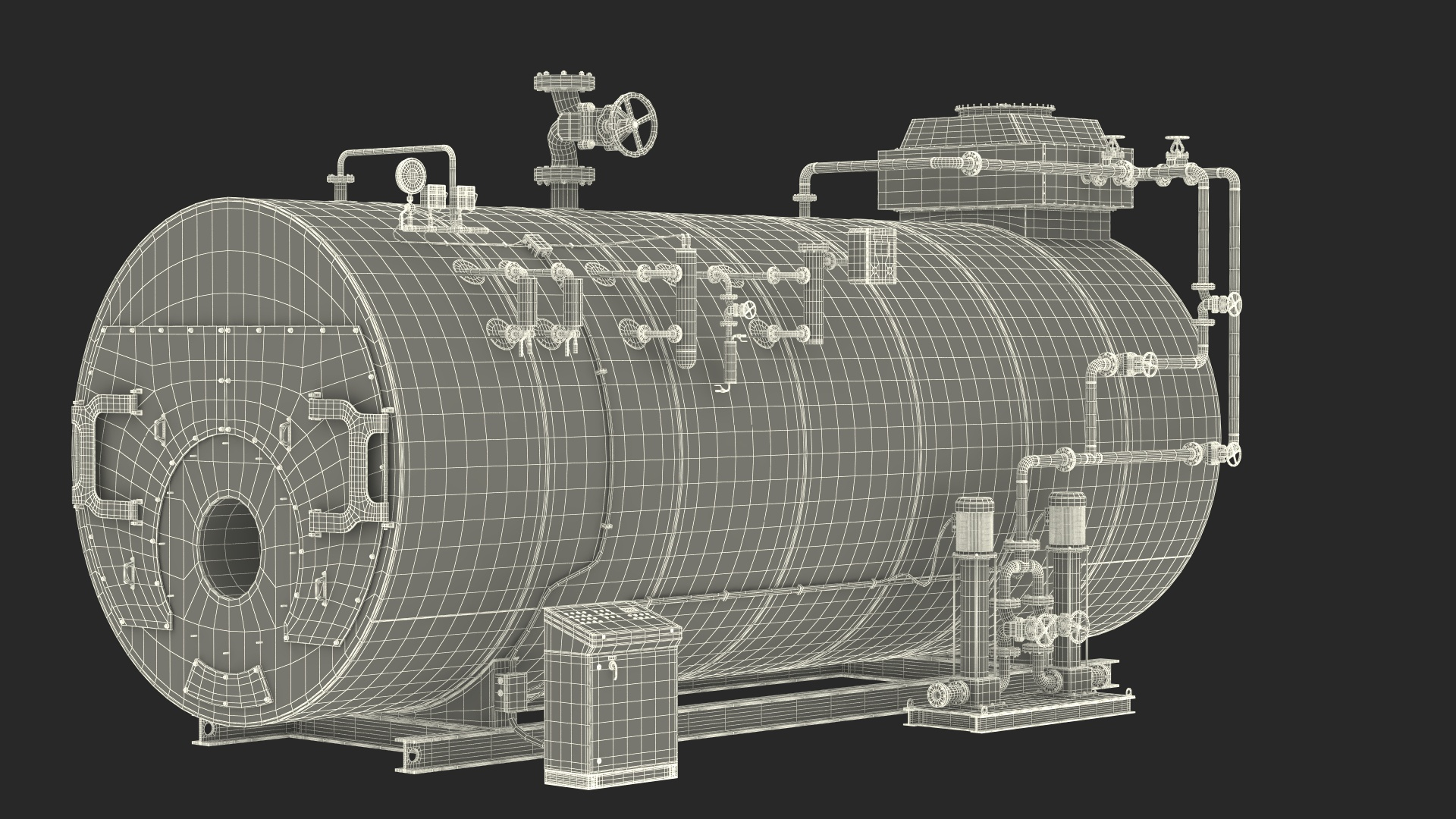 Industrial Horizontal Boiler 3D - TurboSquid 2246971
