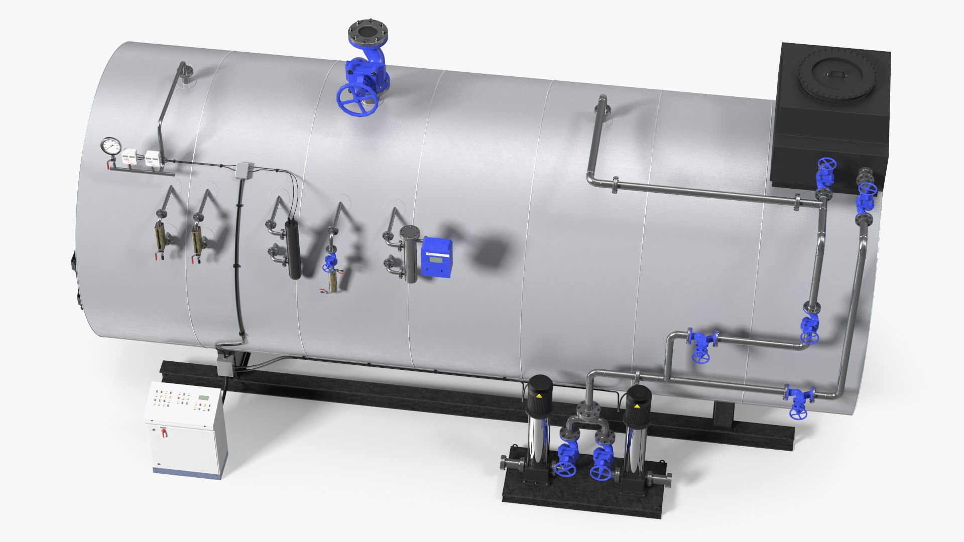 Industrial Horizontal Boiler 3D - TurboSquid 2246971