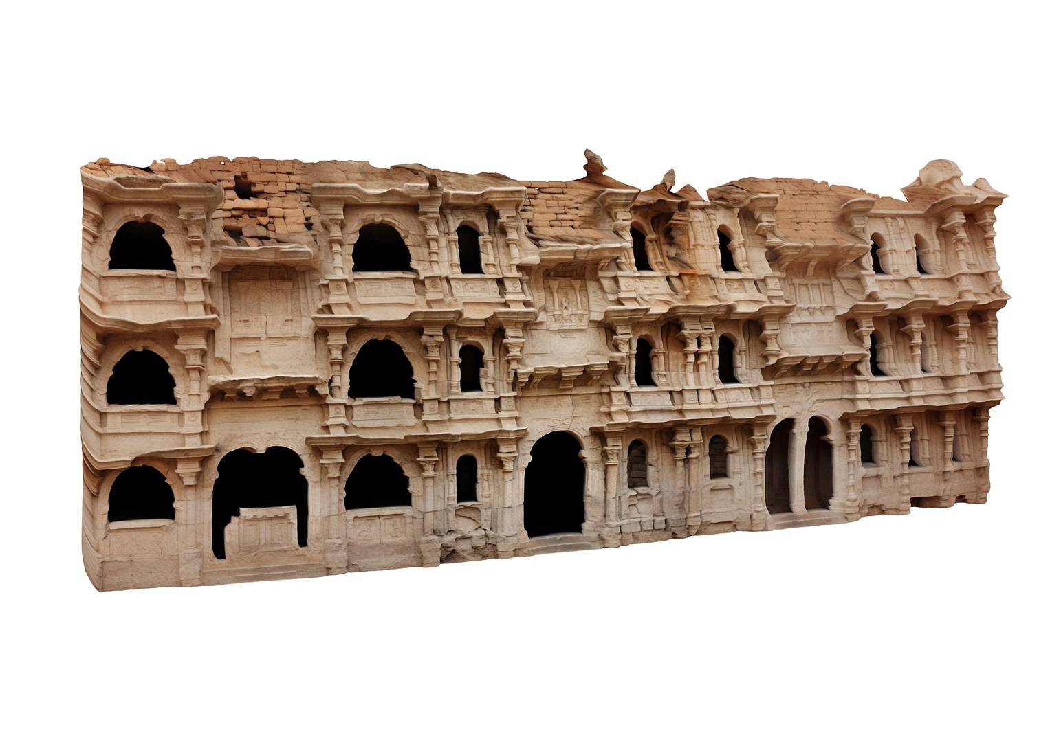 3D Ancient Walls Architecture Pack 4 Model - TurboSquid 2132031