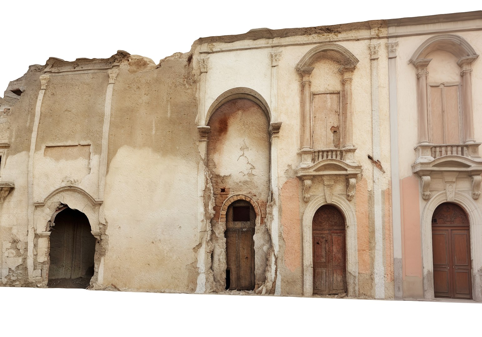 3D Ancient Walls Architecture Pack 4 Model - TurboSquid 2132031