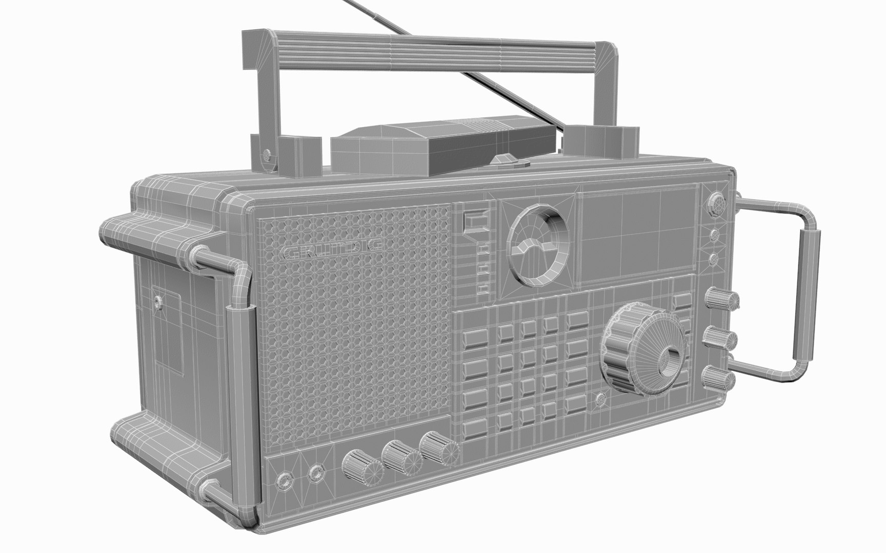 Grundig S-750 Radio Receiver Model - TurboSquid 2089856
