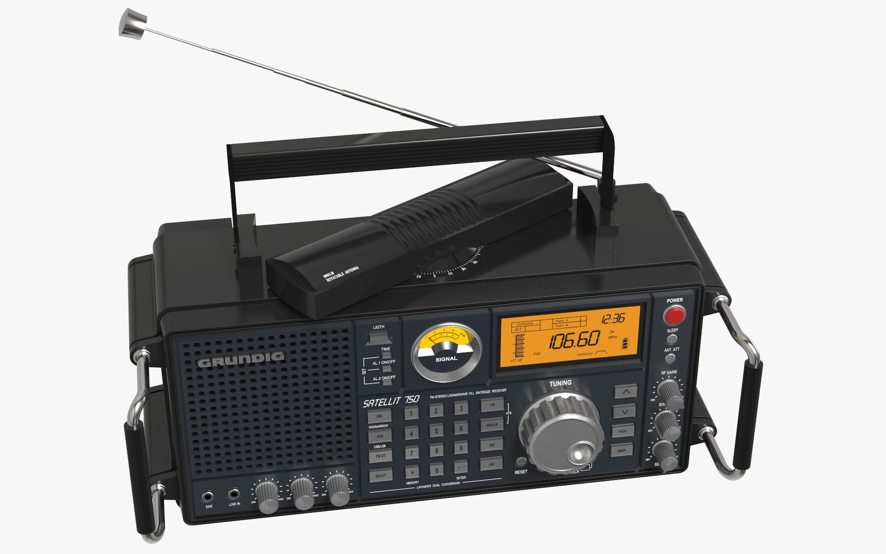 Grundig S-750 Radio Receiver Model - TurboSquid 2089856