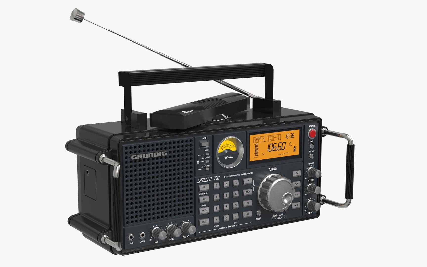 Grundig S-750 Radio Receiver Model - TurboSquid 2089856
