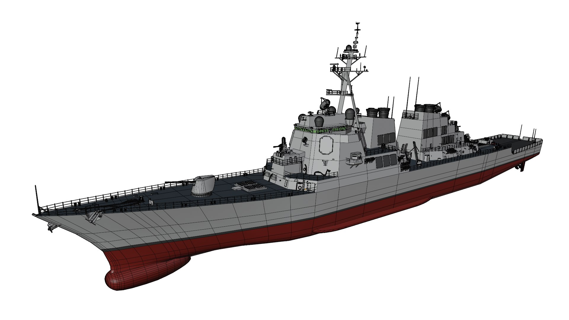 Arleigh Burke Class Destroyer Variations 3D - TurboSquid 2218307
