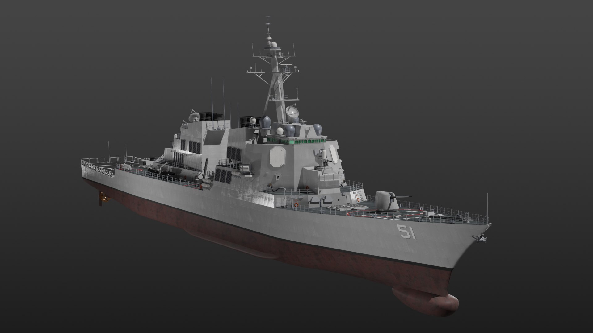 Arleigh Burke Class Destroyer Variations 3D - TurboSquid 2218307