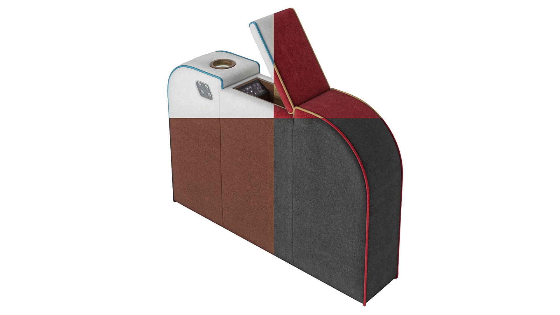 3D Moovia Dallas Sections - Home Theater Seating Model - TurboSquid 2037024