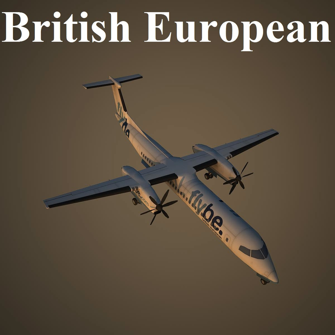 3d Model Bombardier Dash 8 Q400