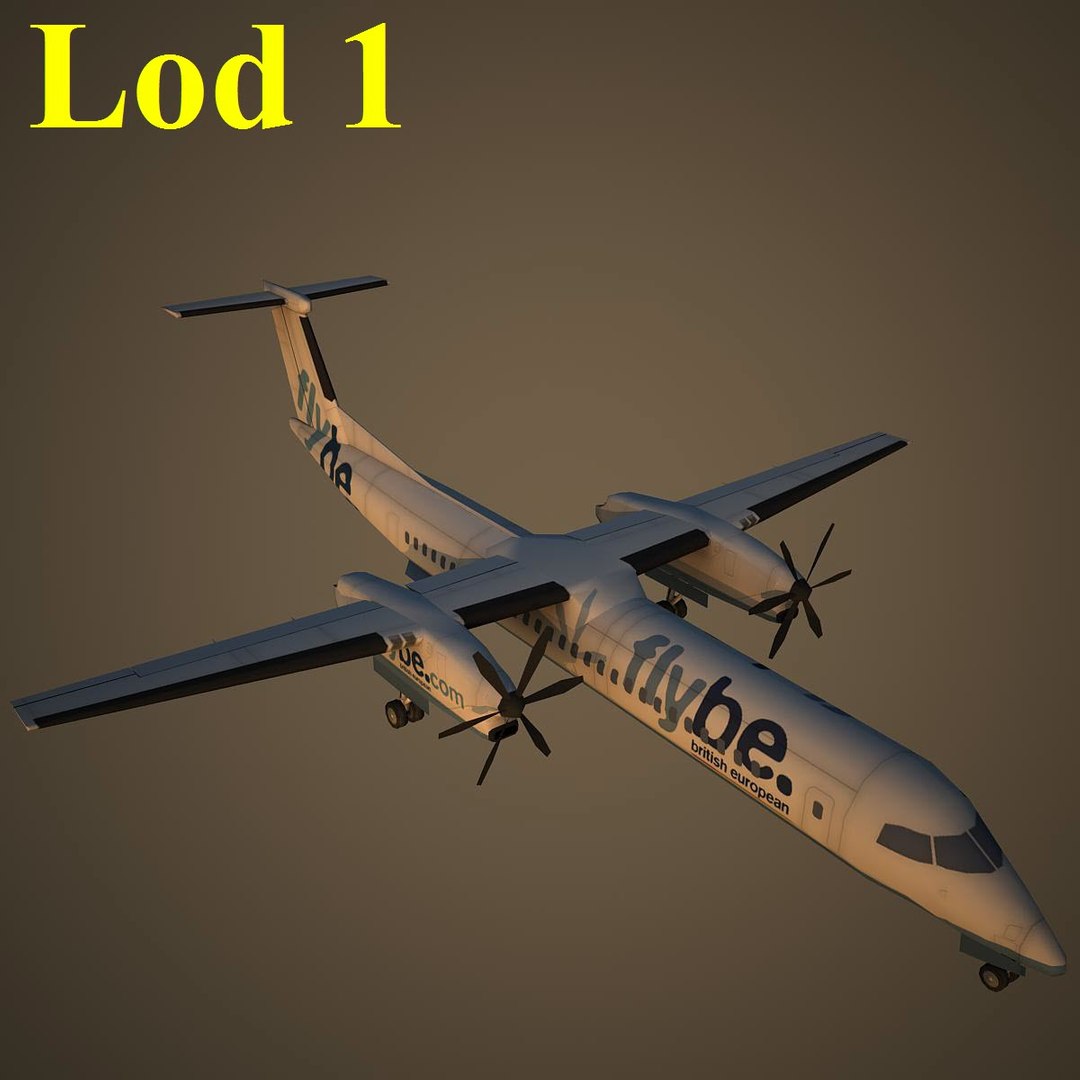 3d Model Bombardier Dash 8 Q400