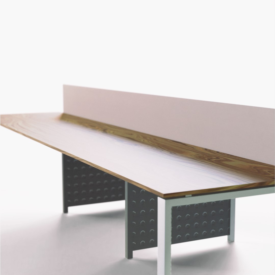 Free 3D Shared Office Desk - TurboSquid 2201710