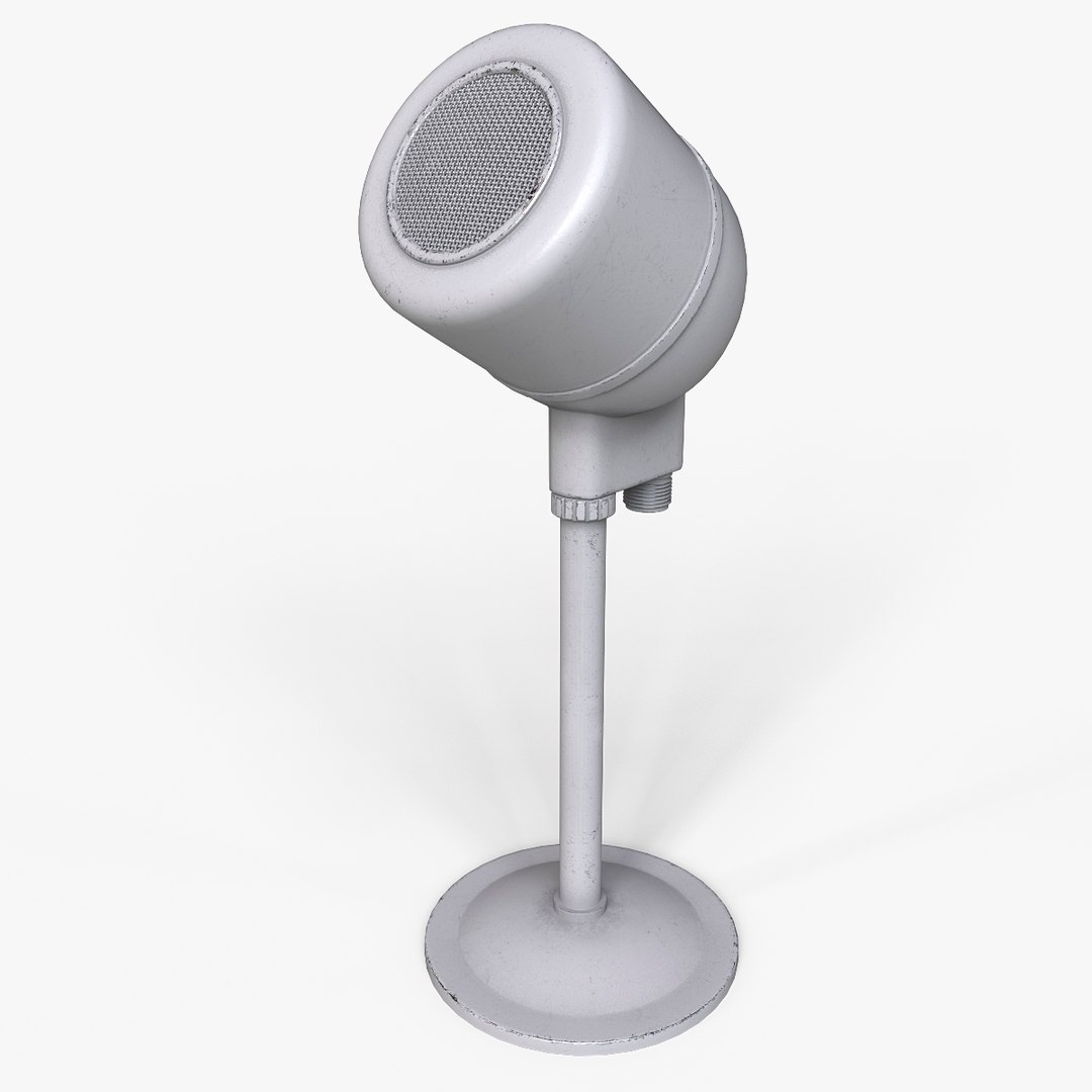 3D model Vintage Microphone v3 - TurboSquid 2026950