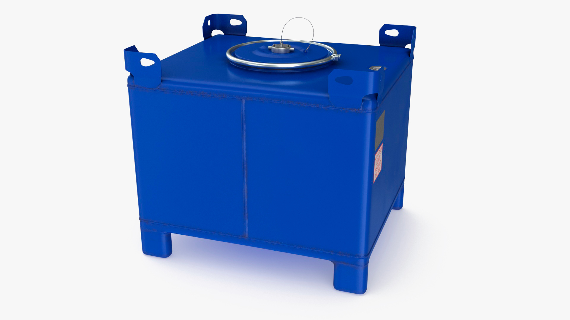 Blue IBC Stainless Steel Tote 180gal Model - TurboSquid 2170133