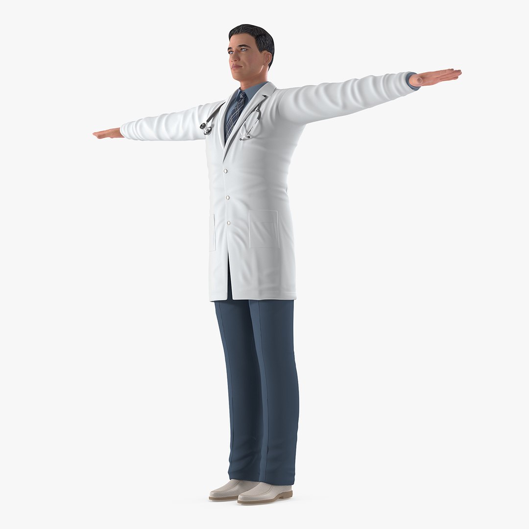 3D Male Doctor Rigged Model - TurboSquid 1533148