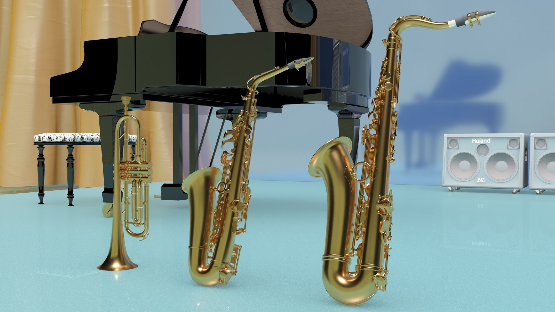 3D Band Version 2 - TurboSquid 1802191