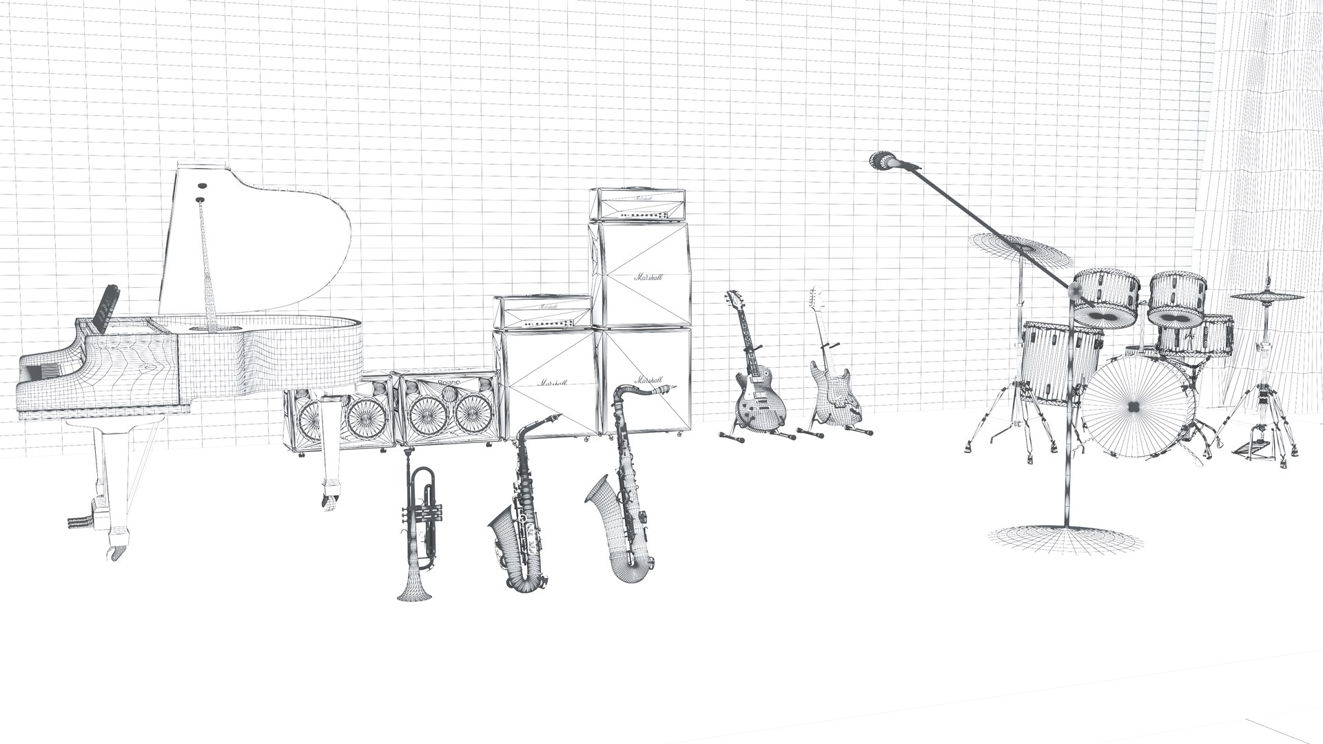 3D Band Version 2 - TurboSquid 1802191