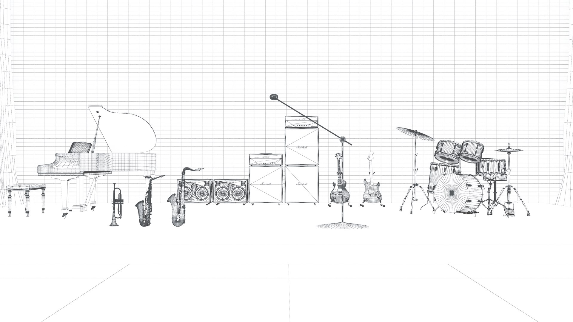 3D Band Version 2 - TurboSquid 1802191