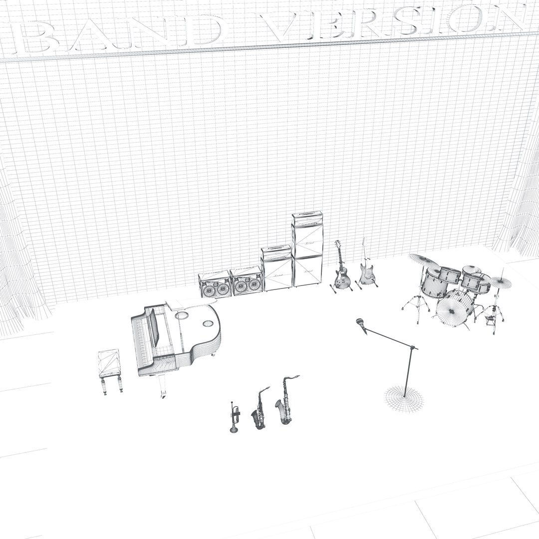 3D Band Version 2 - TurboSquid 1802191