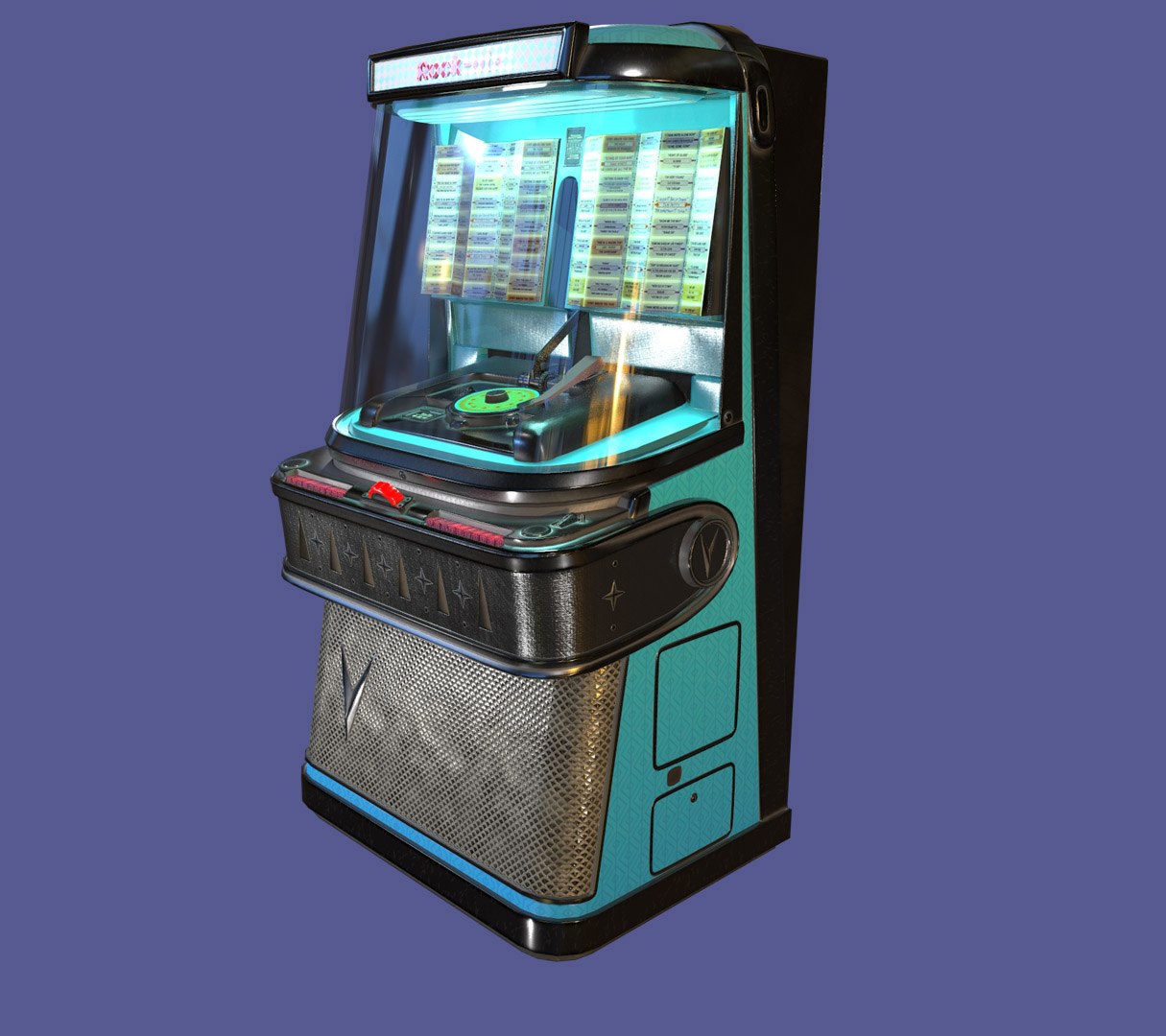3D Model Old Vintage Retro Rockola Jukebox - TurboSquid 1309690