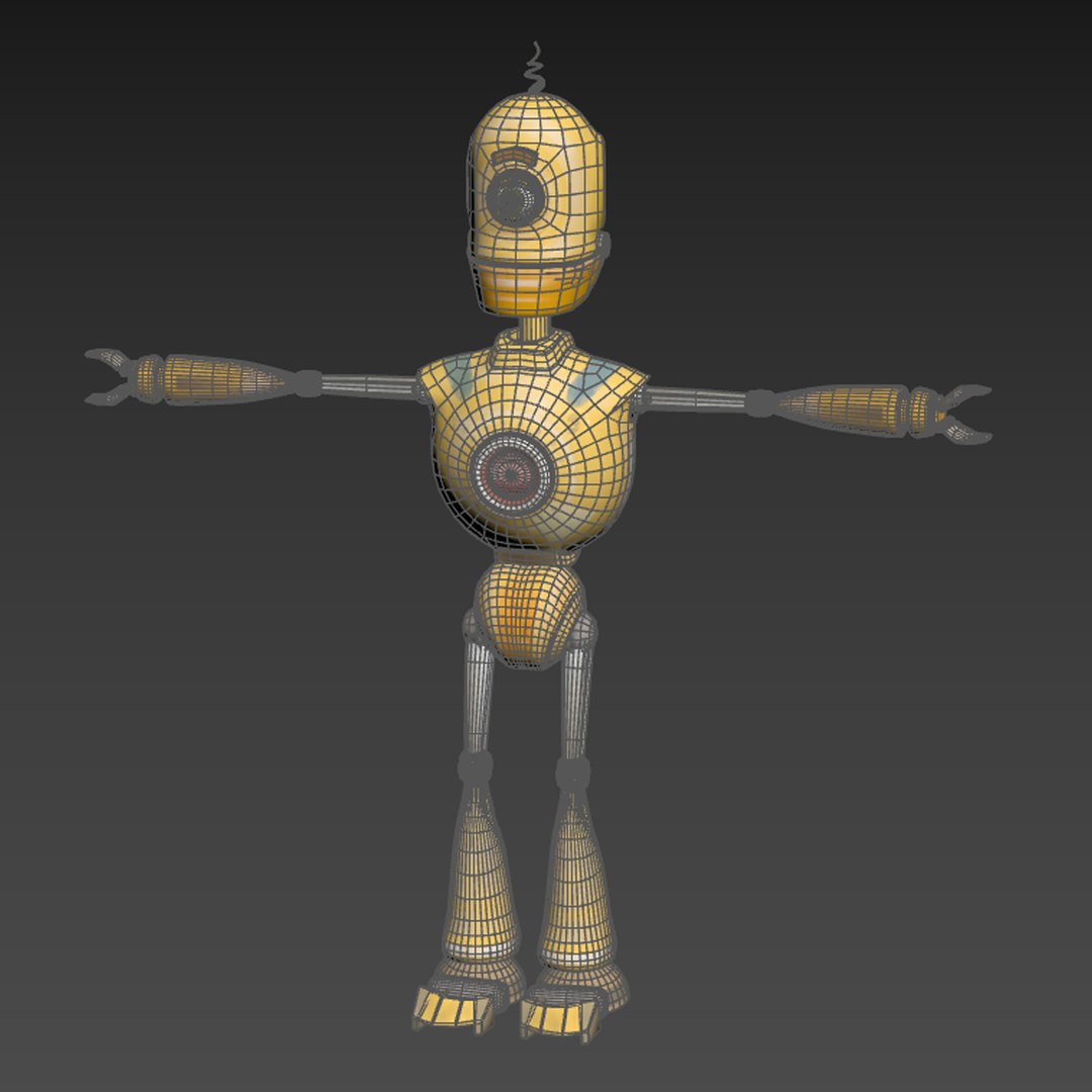 3D Robot Cartoon Character - TurboSquid 1293378