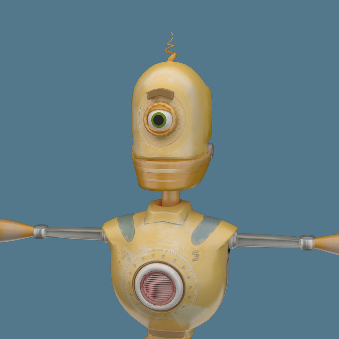 3D Robot Cartoon Character - TurboSquid 1293378