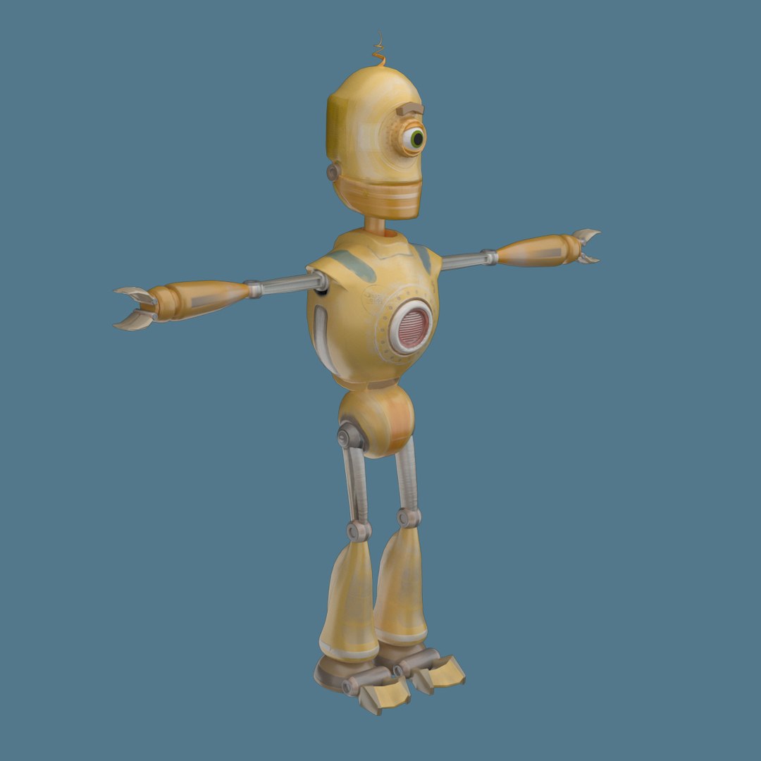 3D Robot Cartoon Character - TurboSquid 1293378