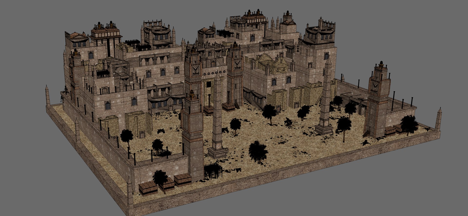 Fantasy Arab Houses 3D Model - TurboSquid 2243099