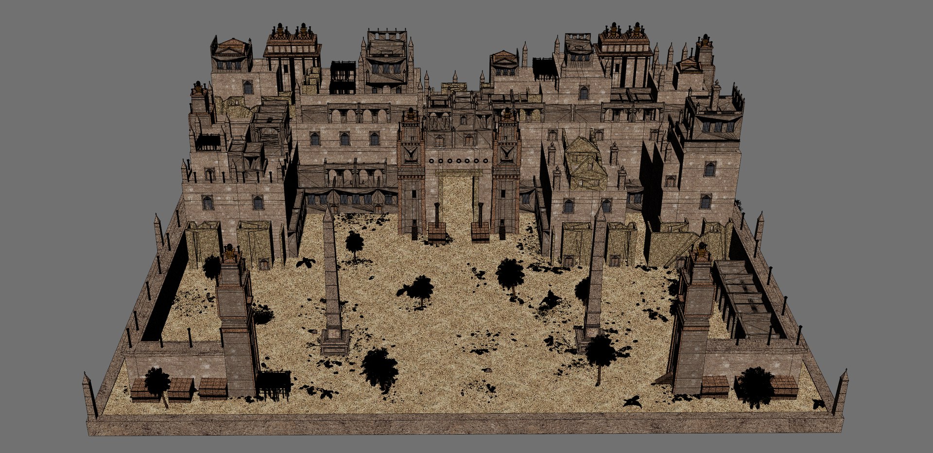 Fantasy Arab Houses 3D Model - TurboSquid 2243099