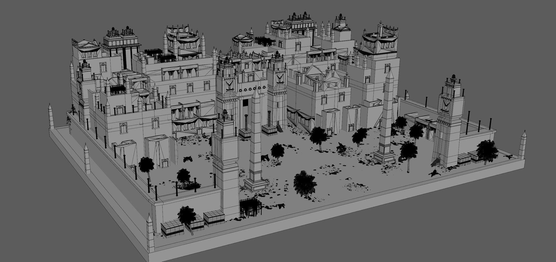 Fantasy Arab Houses 3D Model - TurboSquid 2243099