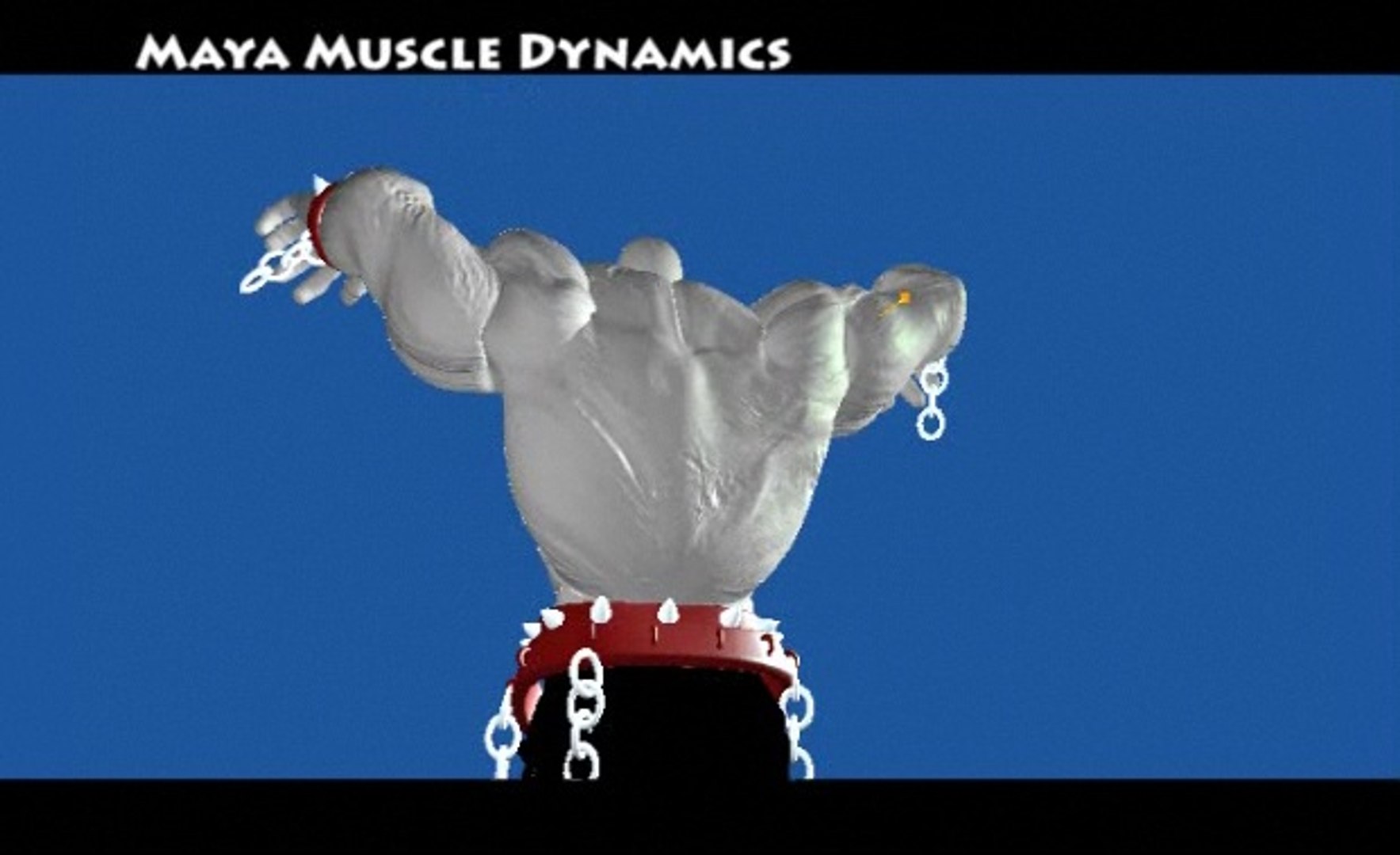 3d model demon rig muscle