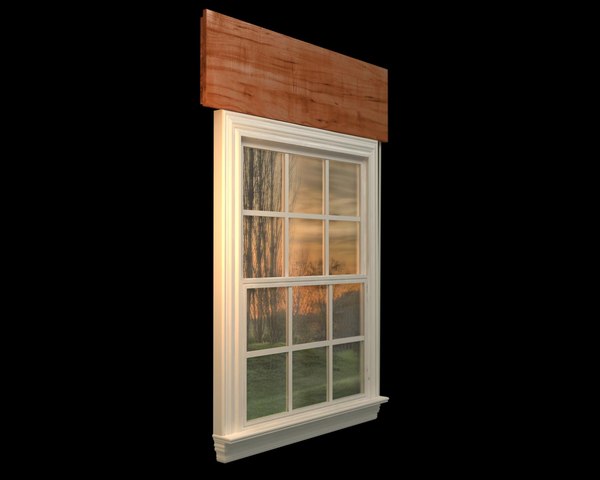 3d window elements model