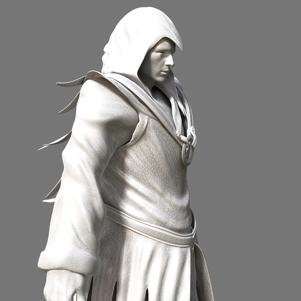 wizard statue 3d max