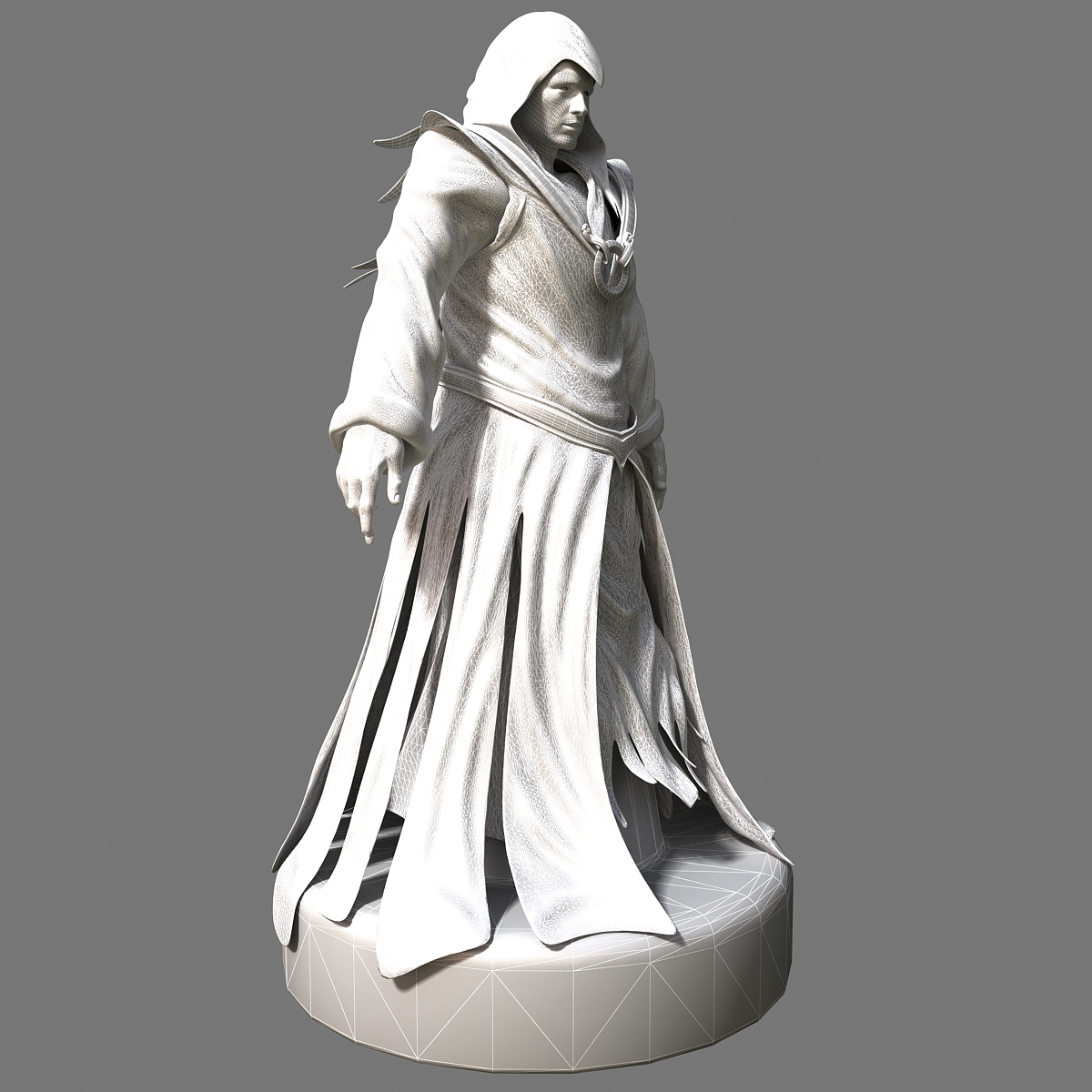 wizard statue 3d max