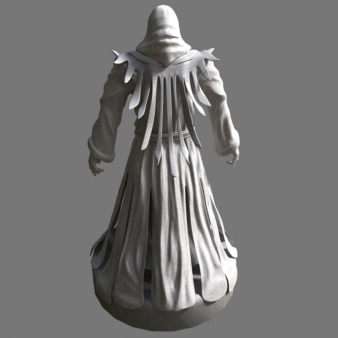 Wizard Statue 3d Max