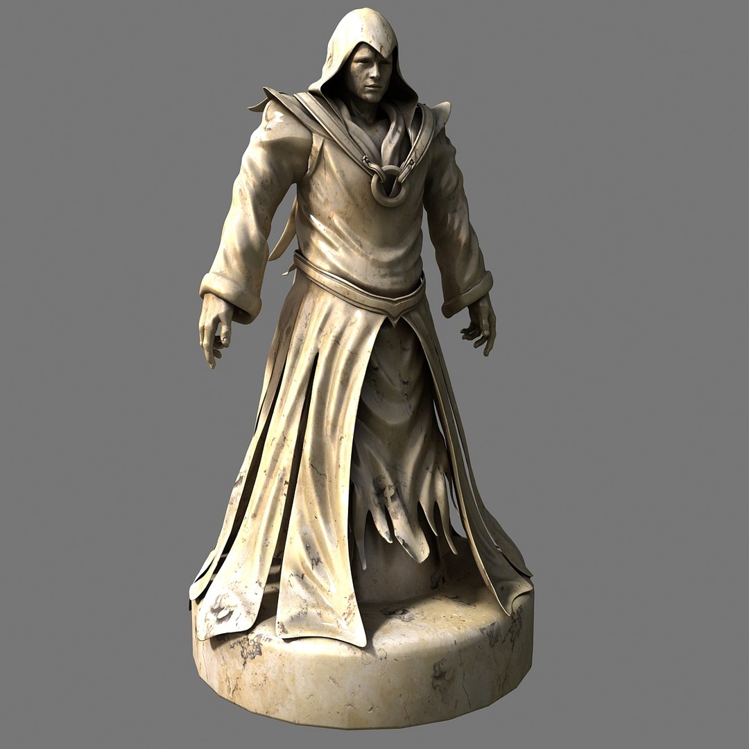 Wizard Statue 3d Max