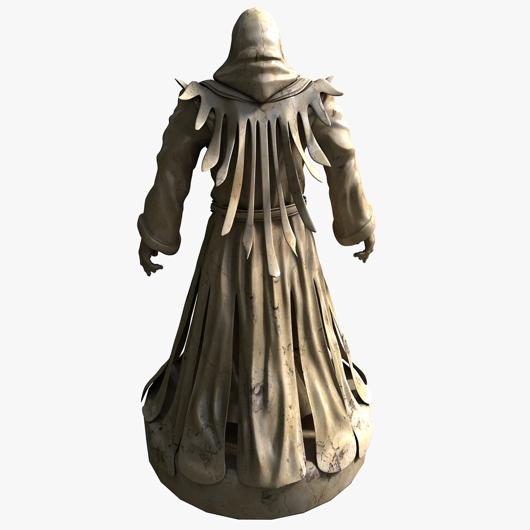 Wizard Statue 3d Max
