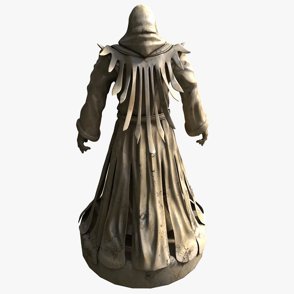 wizard statue 3d max