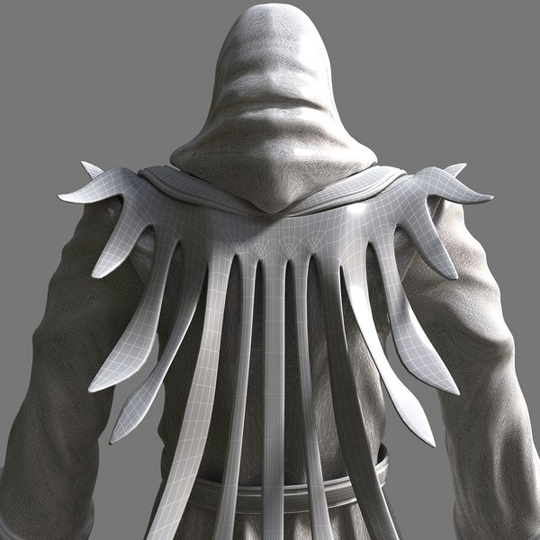 wizard statue 3d max