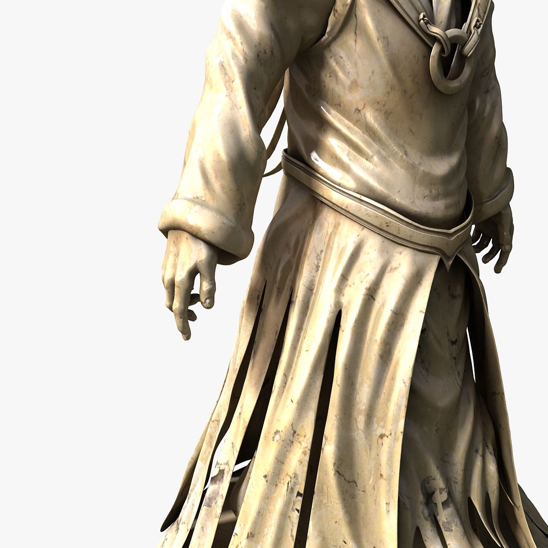 Wizard Statue 3d Max