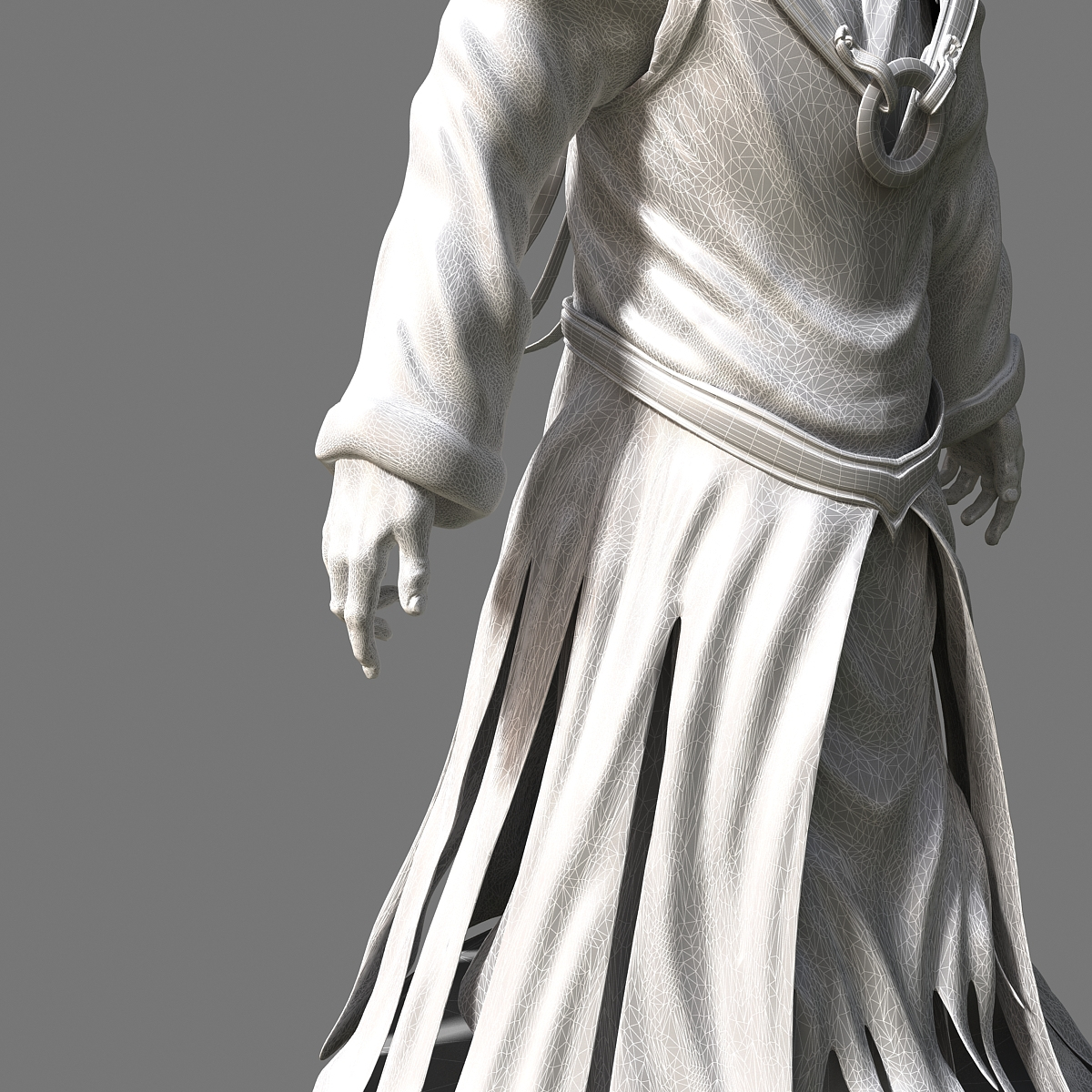 wizard statue 3d max