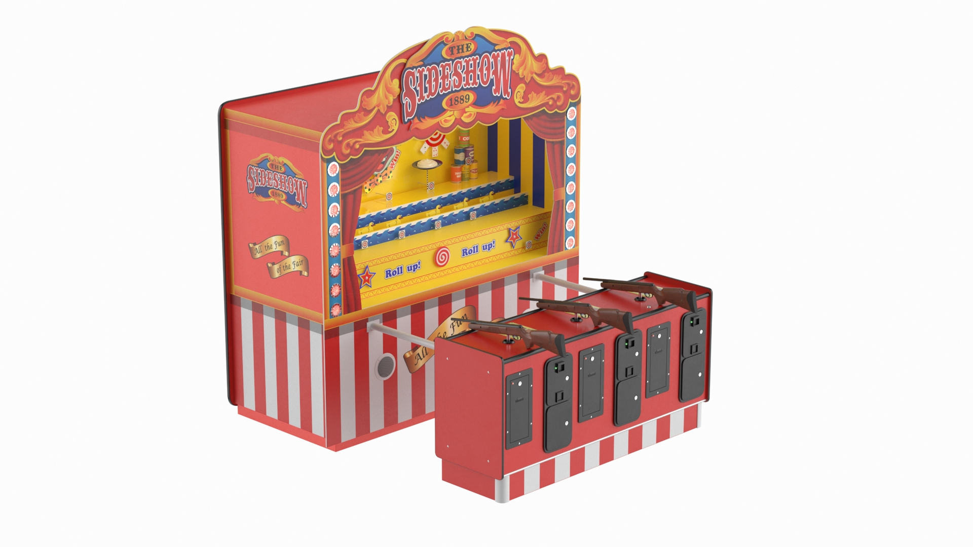 Sideshow 1889 Shooting Gallery Rigged 3D - TurboSquid 2348903