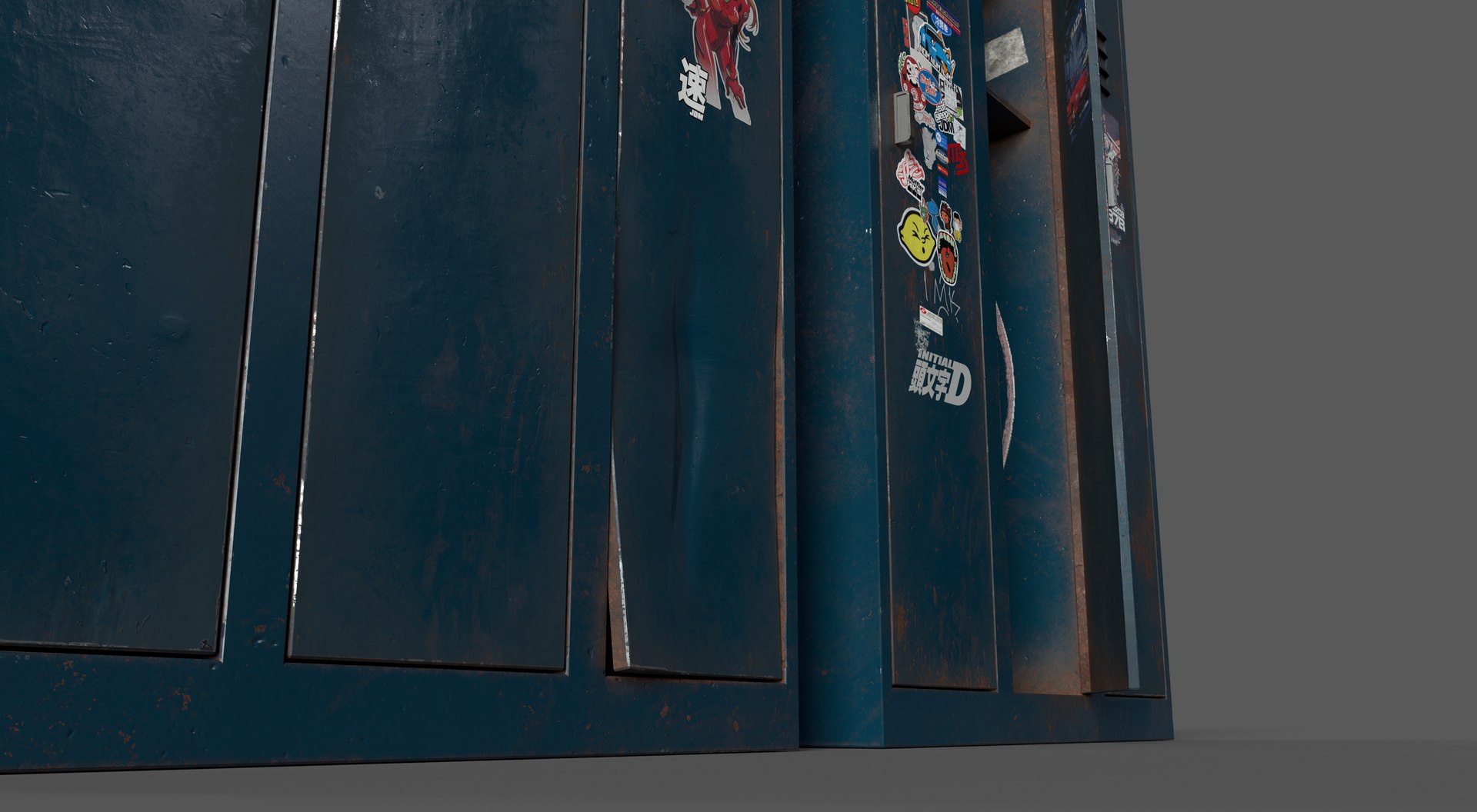 3D Vandalised Locker - TurboSquid 1793492