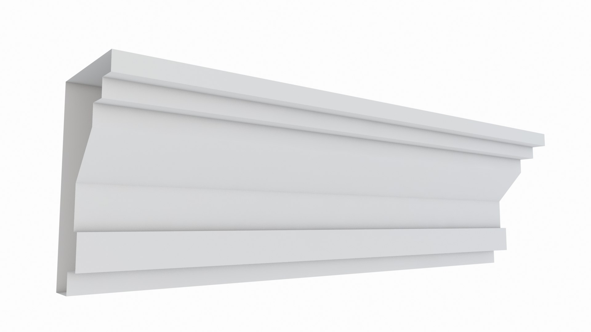 Cornice 24 straight model - TurboSquid 1509592