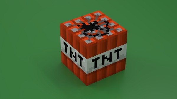 modelo 3d Bloque multi TNT de Minecraft - TurboSquid 2293993