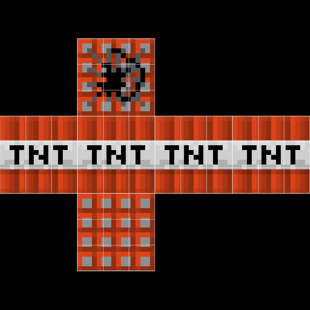 Minecraft Multi TNT Block 3D Model - TurboSquid 2293993