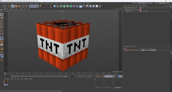 modelo 3d Bloque multi TNT de Minecraft - TurboSquid 2293993