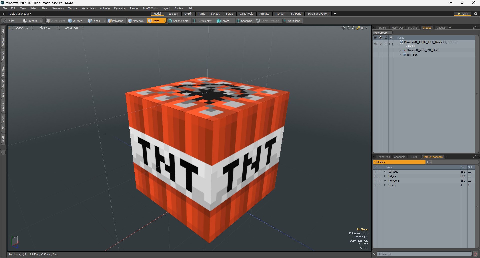 Minecraft Multi TNT Block 3D Model - TurboSquid 2293993