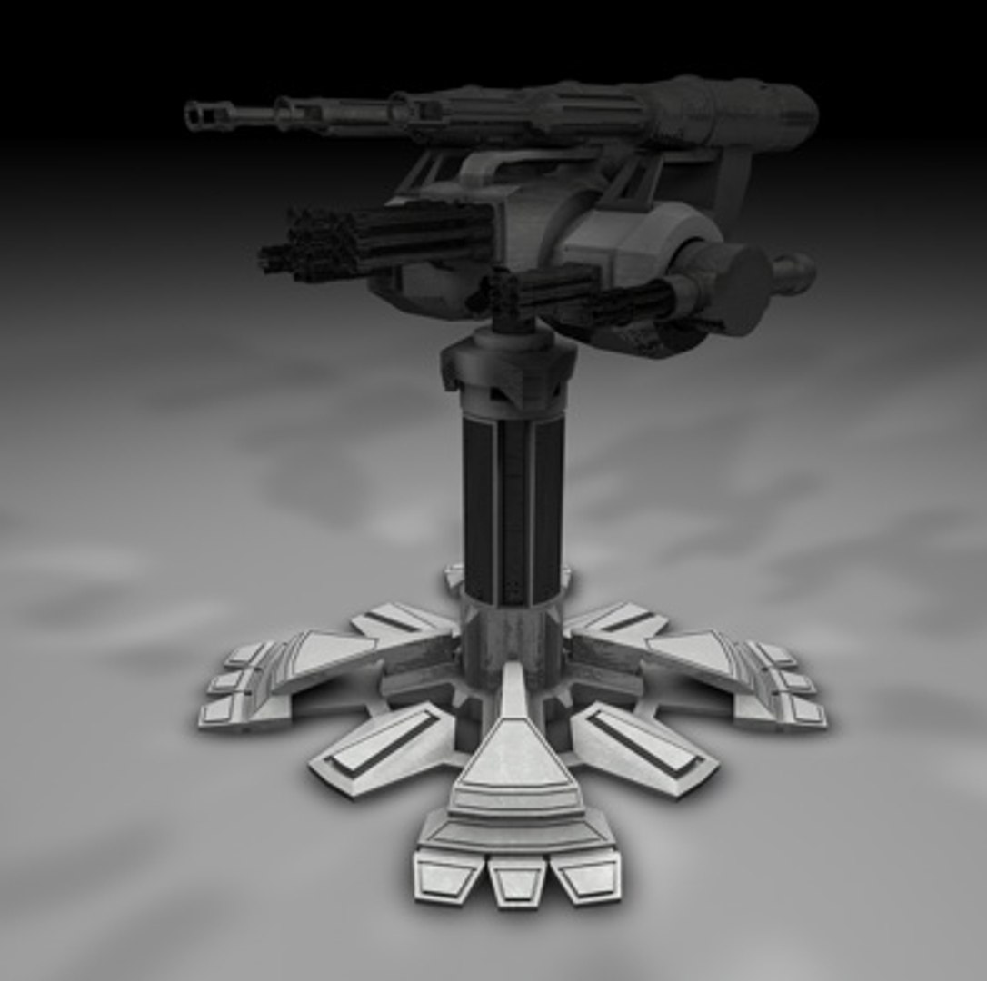 3d Model Defence Turret