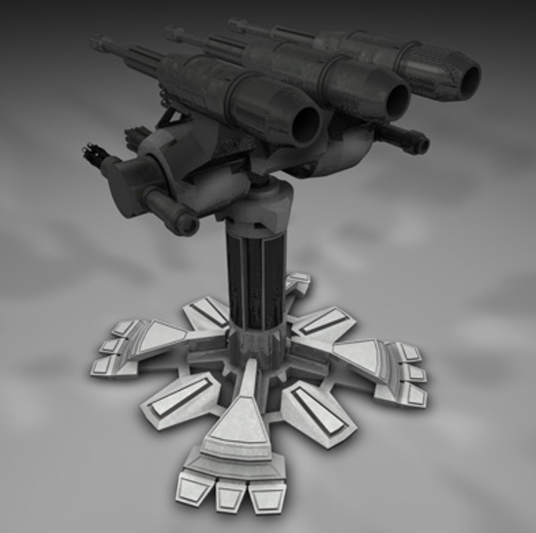 3d Model Defence Turret