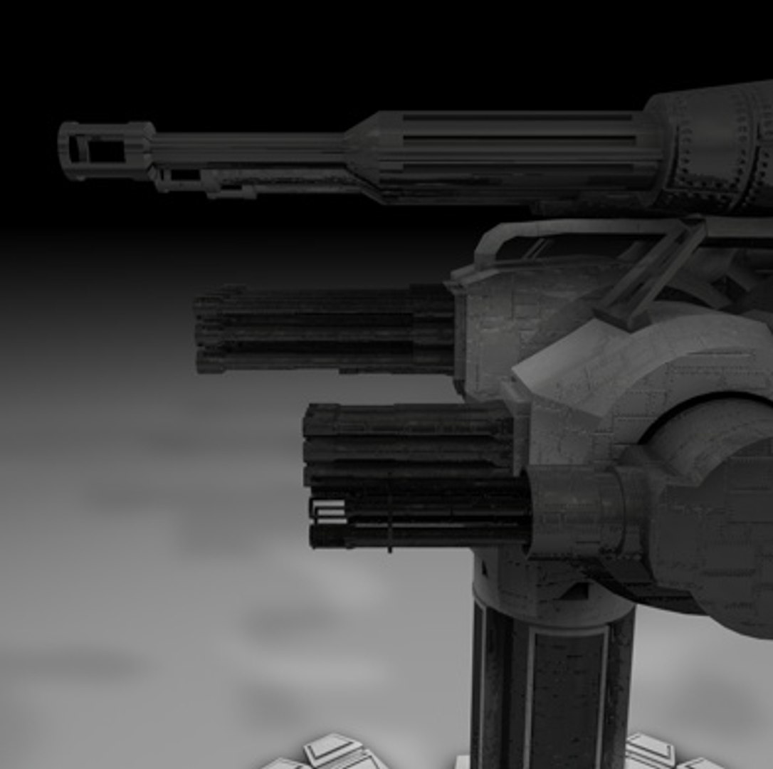 3d Model Defence Turret