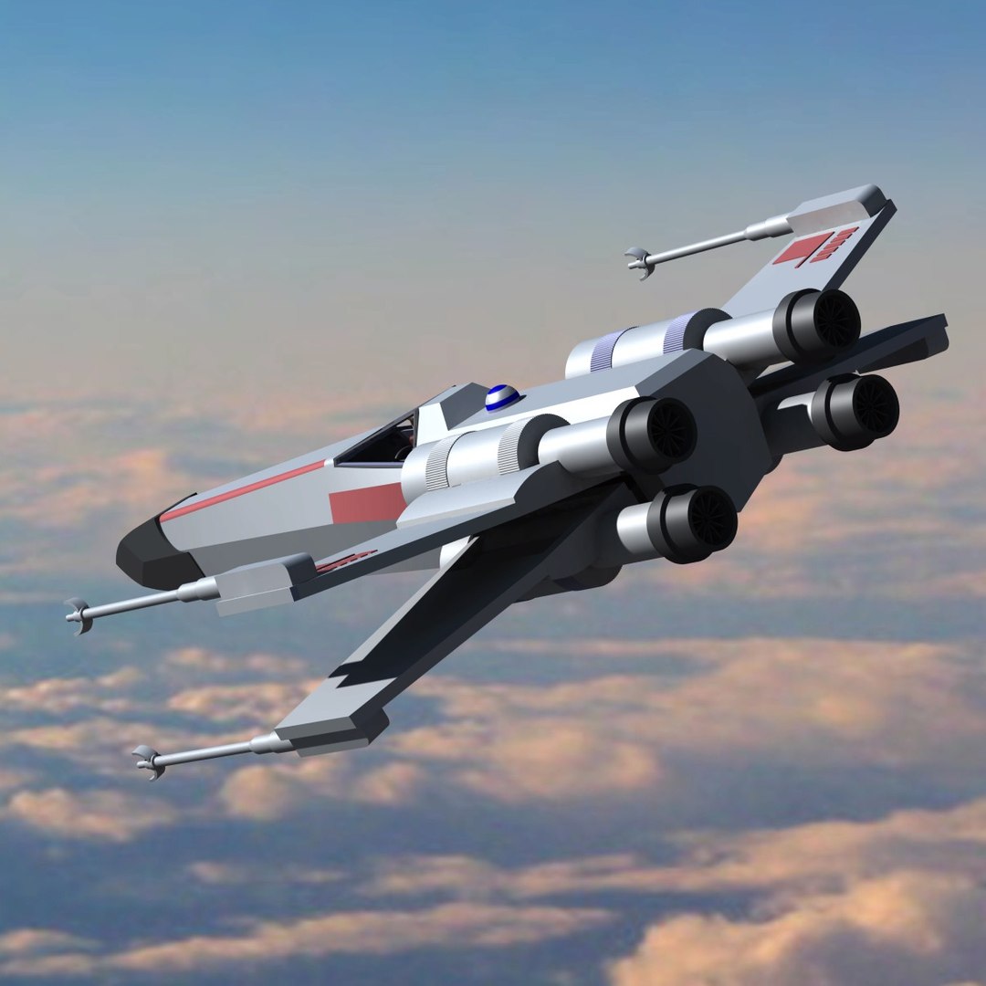 3D X-wing Real Scale - TurboSquid 1433334